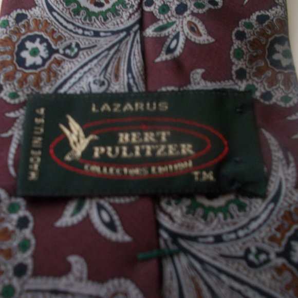 Bert Pulitzer | Accessories | Bert Pulitzer Silk Mens Tie L 57 W 3 34 ...
